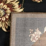 SAFAVIEH Lyndhurst Milo Floral Border Area Rug, Black/Multi, 8' x 11 ...