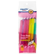 Equate Twin Blade Disposable Razors for Women, 10 count - Walmart.com ...