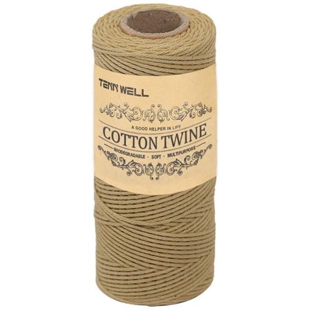 HTCM Cotton String, 3Ply 656Feet Bakers Twine Food Safe Cooking String ...
