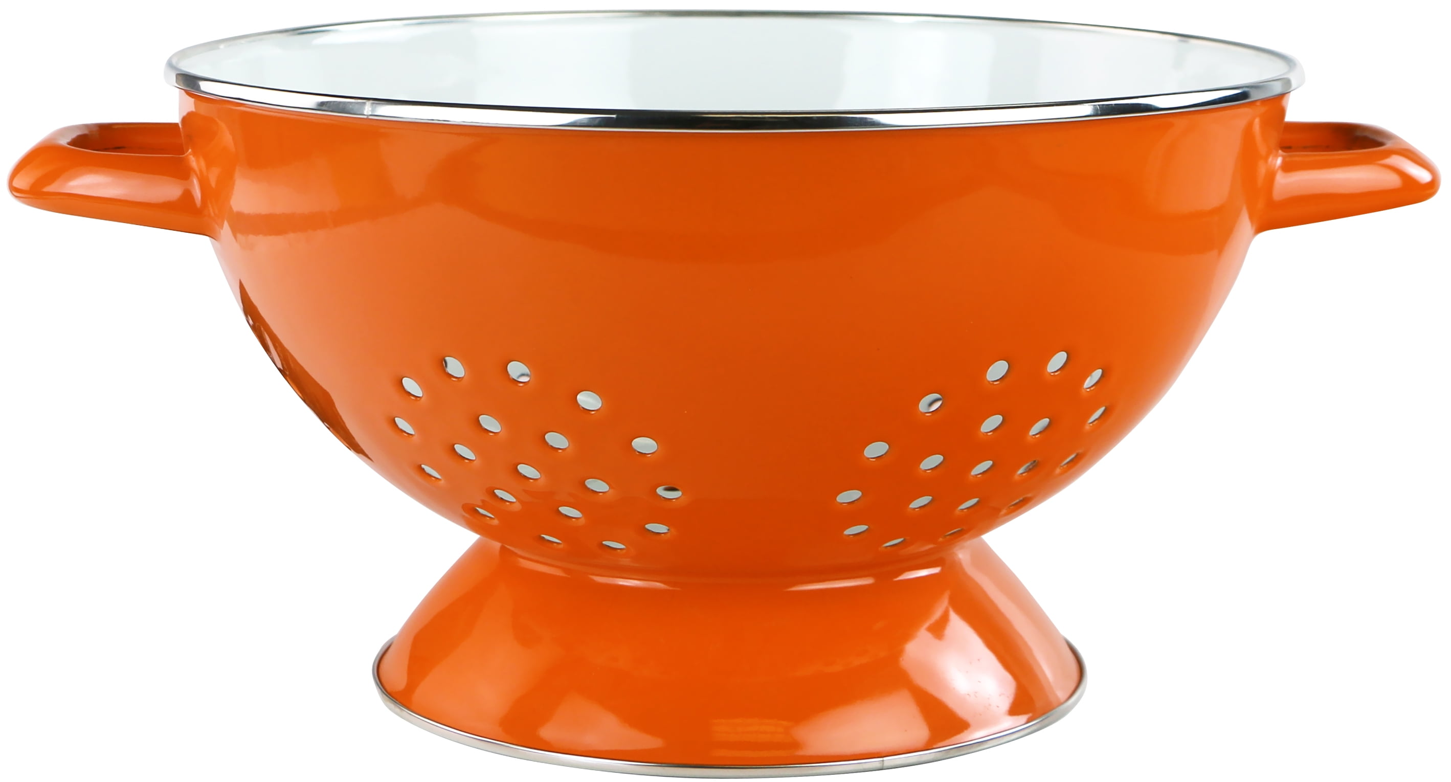 Reston Lloyd 80650 3 qt. Enamel Colander Orange - Walmart.com