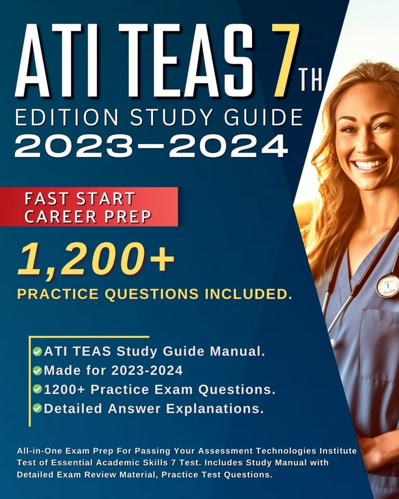 Pre-Owned ATI TEAS 7th Edition Study Guide 2024-2025: All-in-One Exam Prep For Passing Your ...