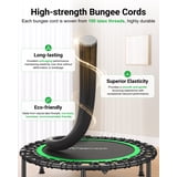 40" Foldable Trampoline Fitness Rebounder with Resistance Bands ...