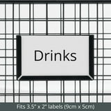 mDesign Wide Steel Kitchen Organizer Basket - Label Slot, 2 Pack, Matte ...