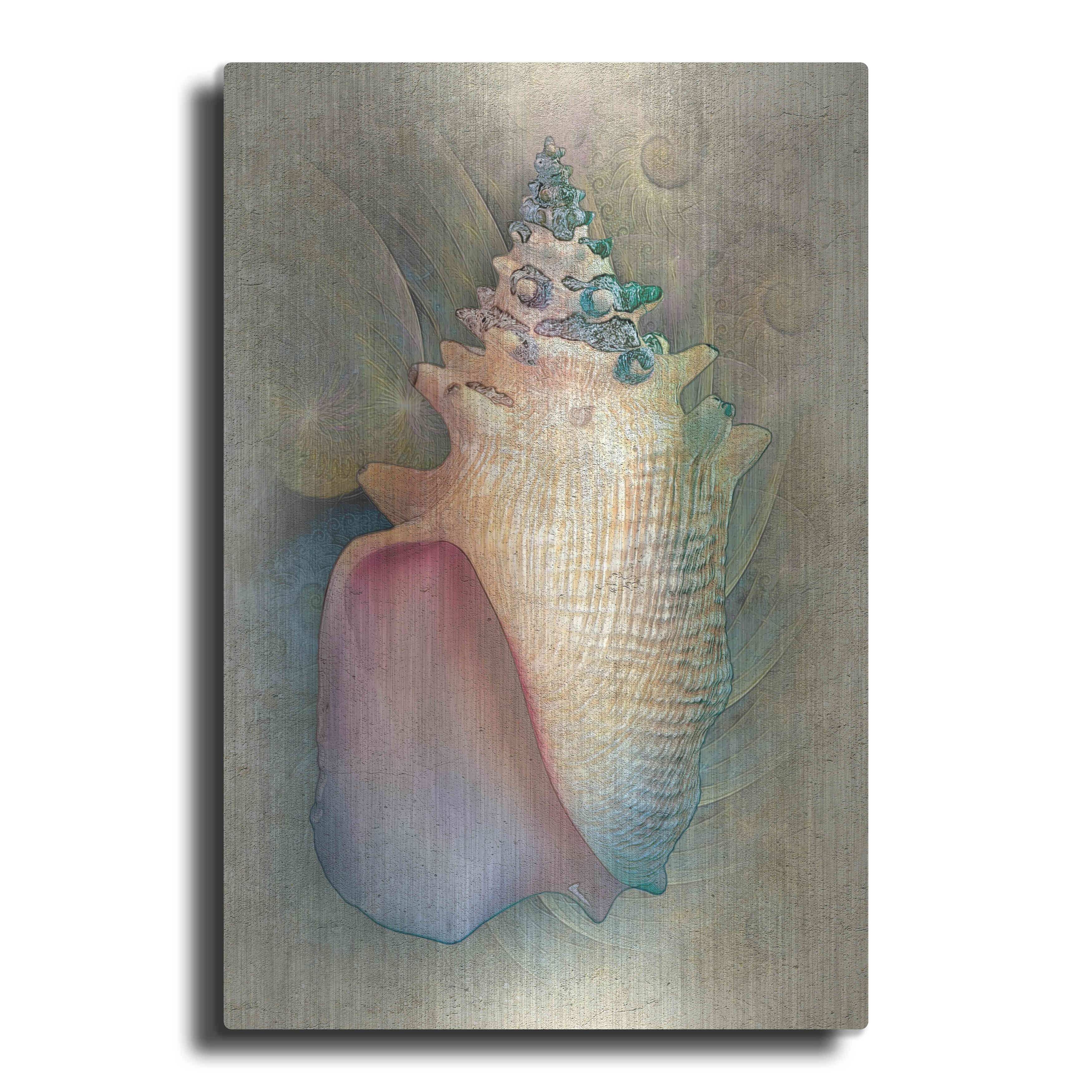 Luxe Metal Art 'Aquatica IV' by Steve Hunziker, Metal Wall Art, 12"x16 ...