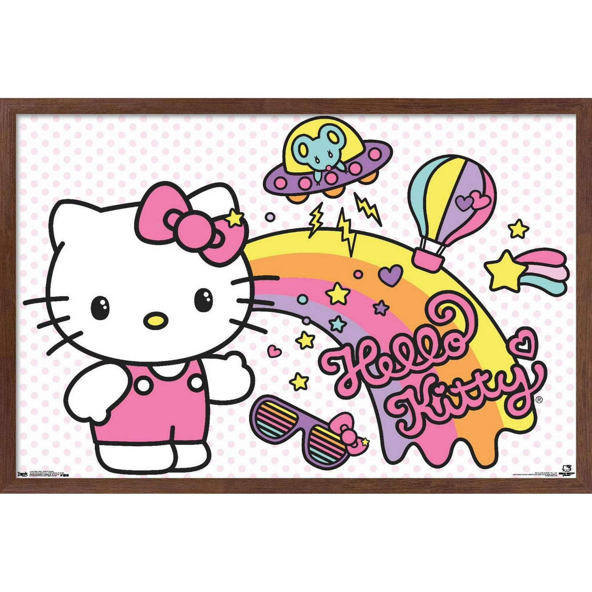 Click here for Trends International Hello Kitty - Retro Rainbow W... prices
