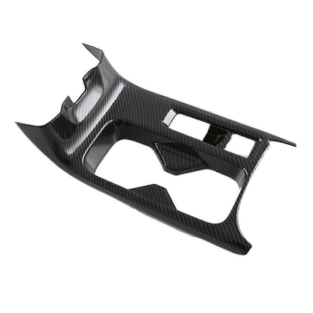 Car Carbon Fiber Center Console Water Cup Holder Cover Trim Stickers ...