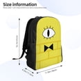 Bill Cipher Cartoon Backpacks Lightweight Large Capacity Unisex Bookbag ...