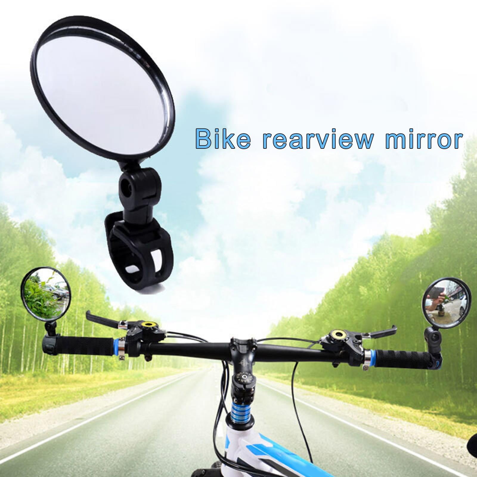 Scratch Resistant Glass Lens, Handlebar Bike Mirror, Rotatable ...
