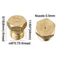 Goodhd Metal LPG Gas Jet Set Burner Nozzles 5pcs 0.5mm Propane Injector ...