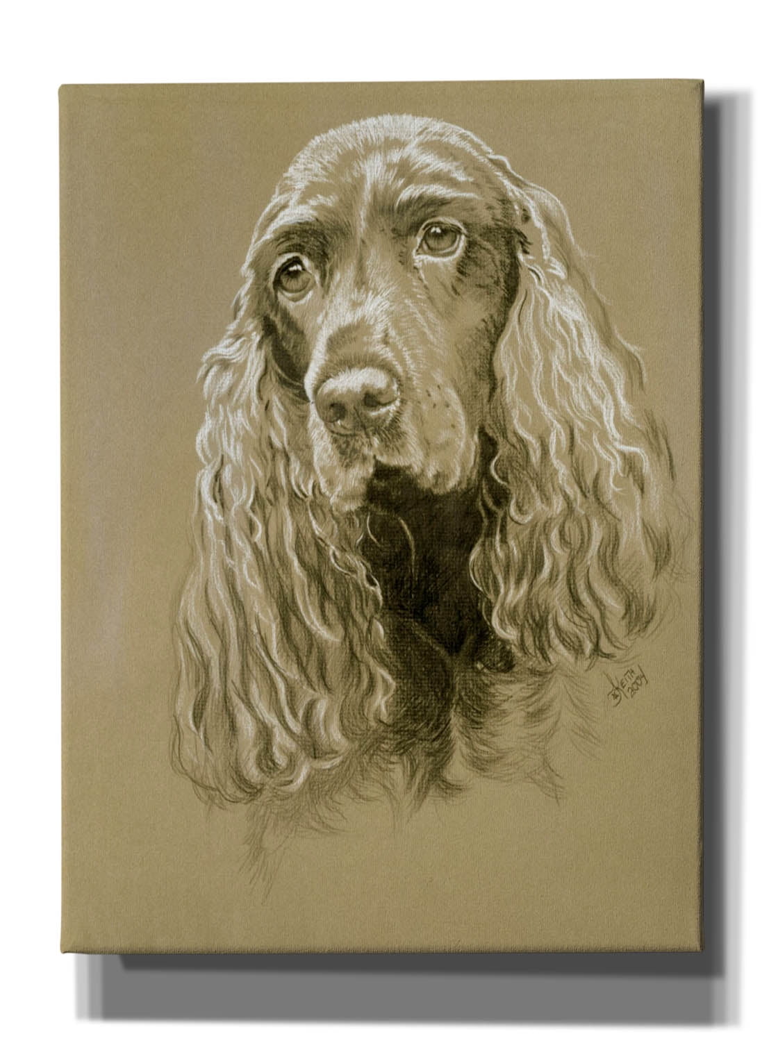 Epic Graffiti 'Field Spaniel' by Barbara Keith, Canvas Wall Art, 40"x54 ...