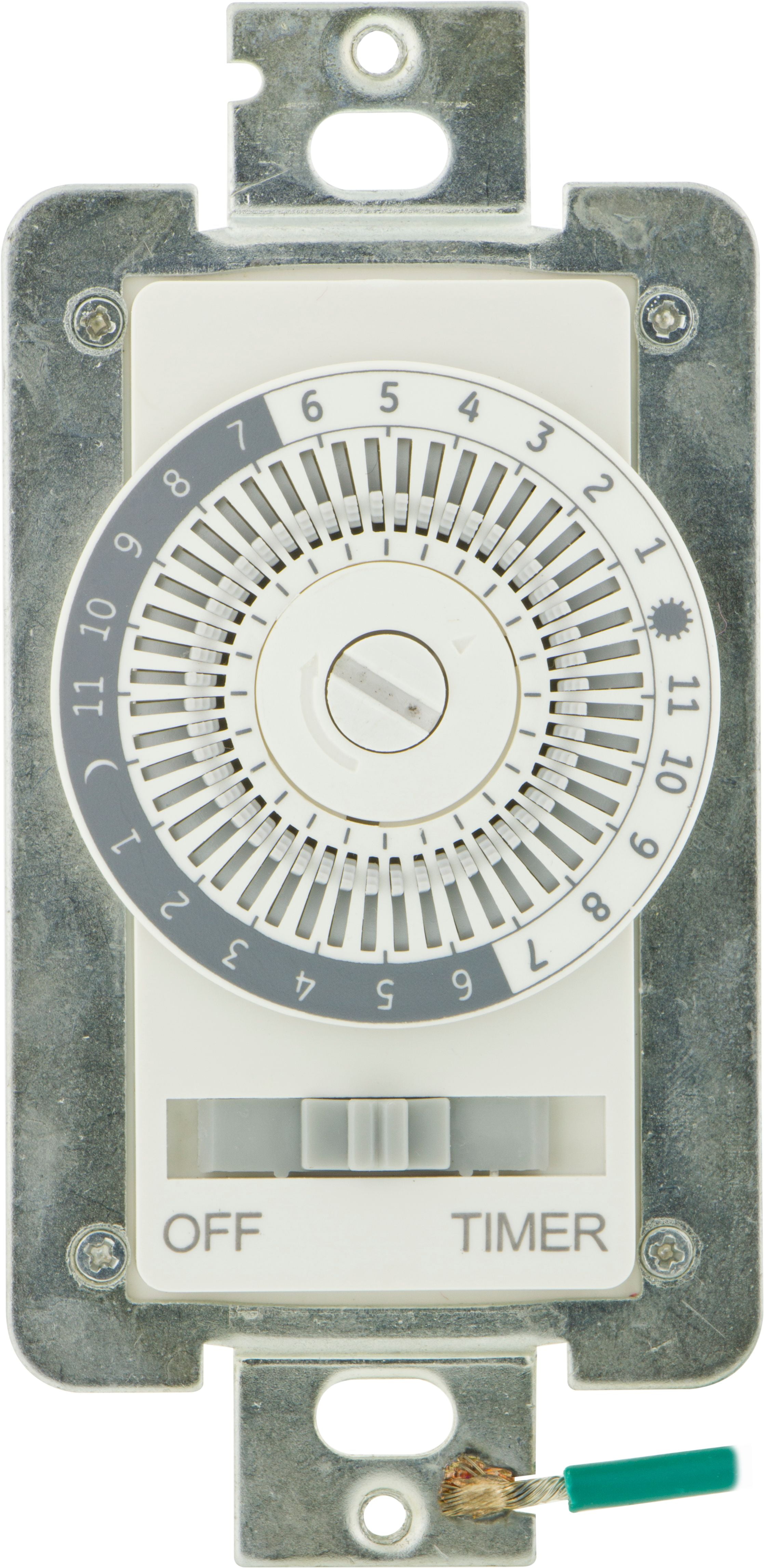 GE Mechanical In-Wall Programmable Timer, Neutral Wire Required, White ...