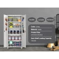 AOBABO White Metal Storage Cabinet, 72In Lockable, 2 Doors, 4 ...