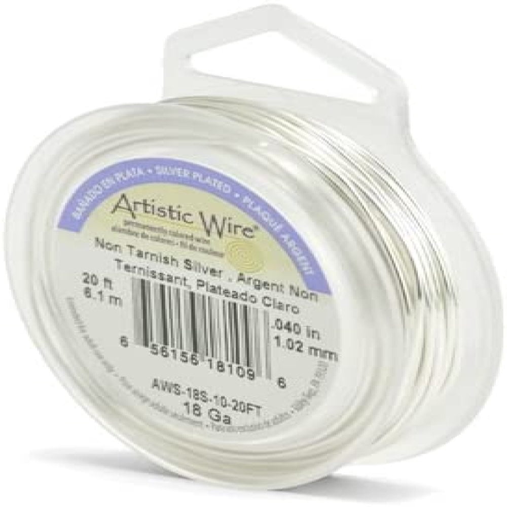 Home & Living Artistic Non-Tarnish Silver Wire BDC-823.40 20 Feet 18 ...