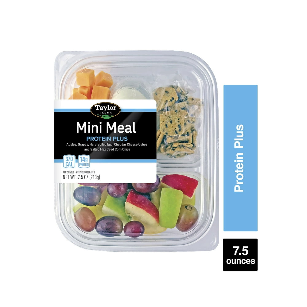 Taylor Farms Protein Plus Mini Meal Snack Tray with fresh fruit 7.5 oz ...