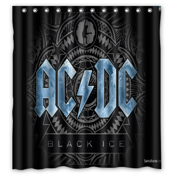 TOUXIHAA Band ACDC Shower Curtain Bathroom Curtain Set with Hooks Size ...