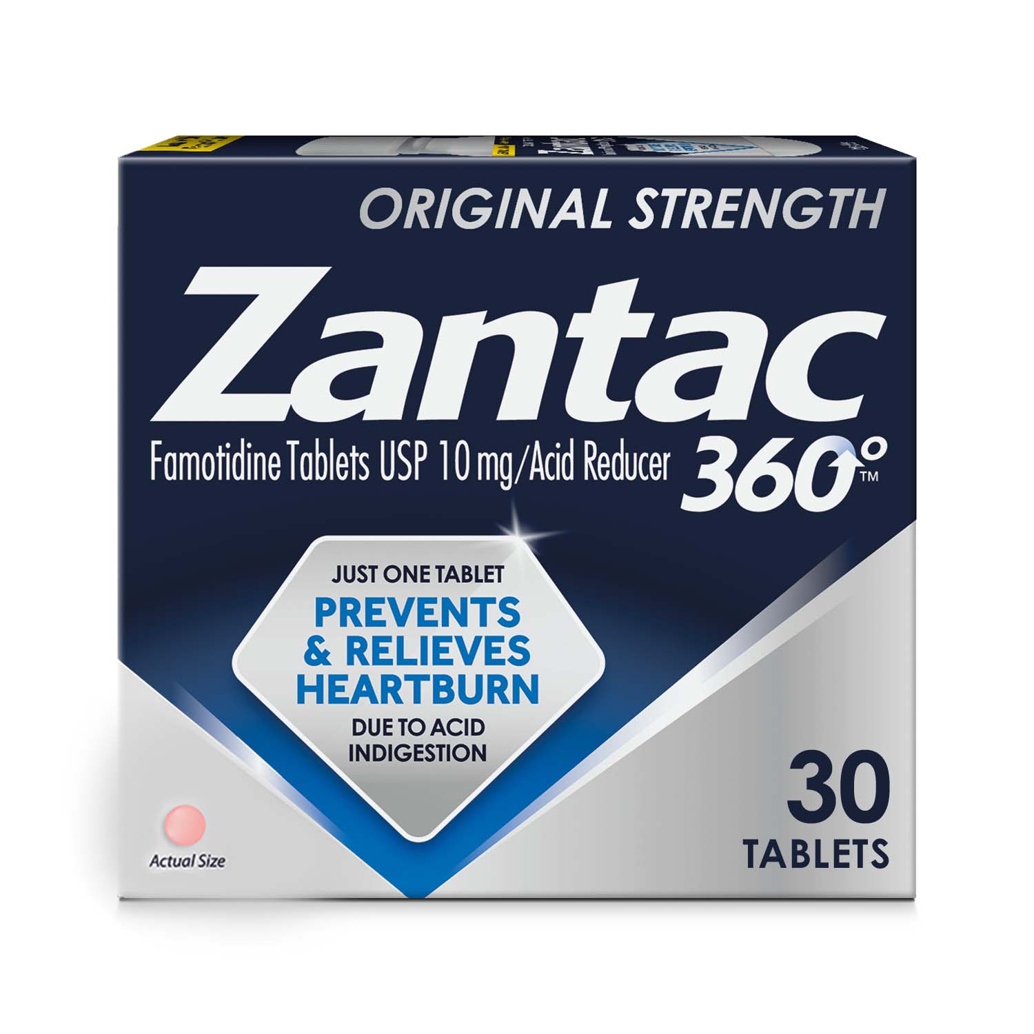 Zantac 360 Original Strength Tablets 30 Count Heartburn Prevention Zantac 360 Original Strength Tablets 30 Count Heartburn Prevention