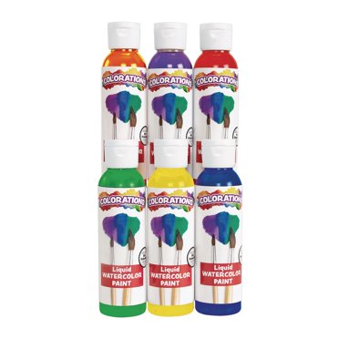 Colorations Simply Washable Tempera 8 oz. - Set of 6 - Walmart.com