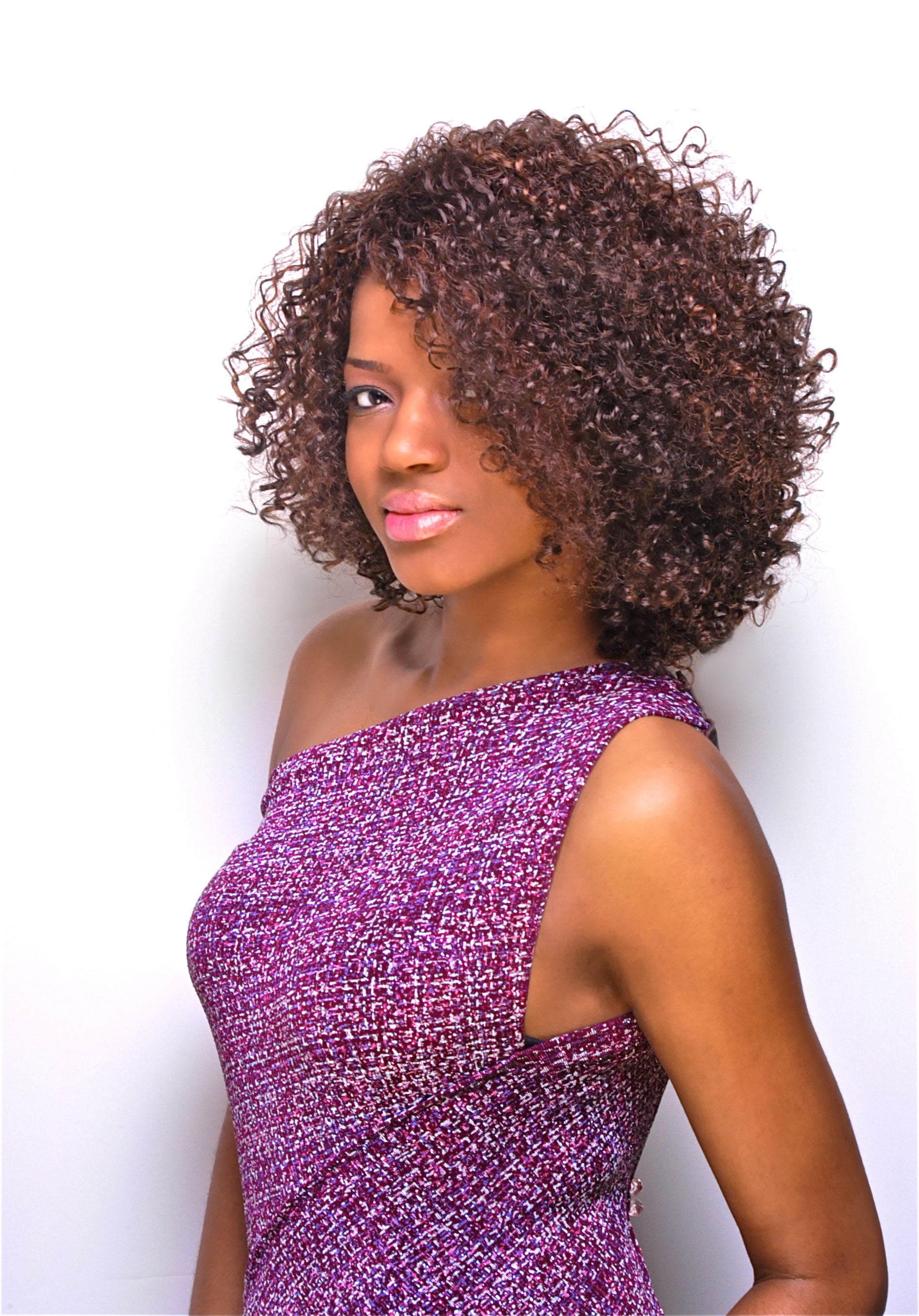 Mischa Wig Color F4/27 - Carefree Wigs Mid-Length Tight Curls Synthetic ...
