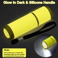 9 LED Glow in The Dark Flashlights, Rubber Coated Small Flashlights ...