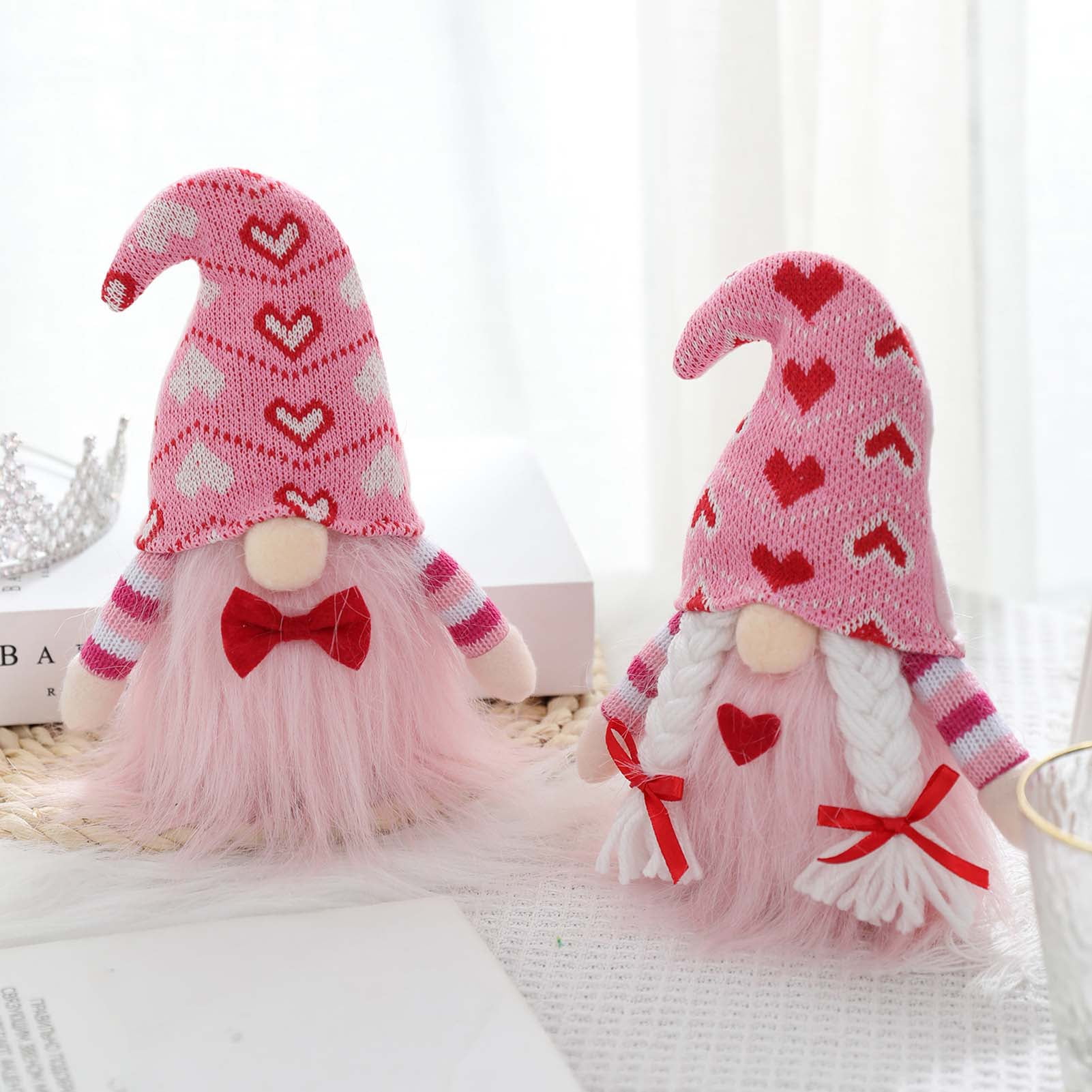Hariumiu 7.8" Valentines Day Gnome Plush - Mr and Mrs Scandinavian ...