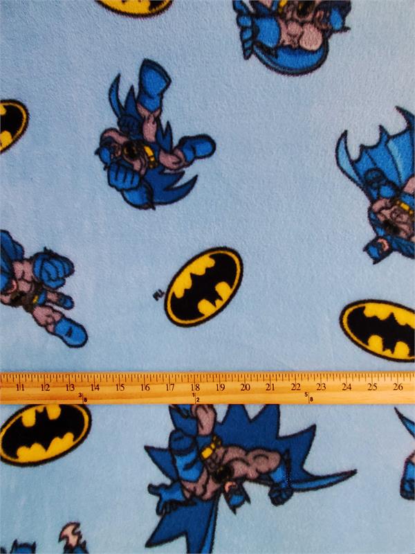 Fleece DISNEY DC's BATMAN Printed Fabric - RETRO BATMAN & LOGO / 58 ...