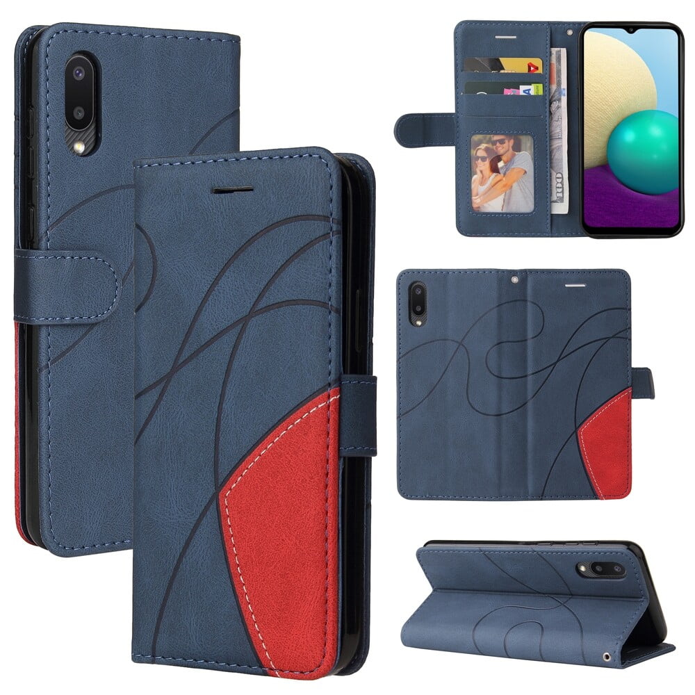 Case for Samsung Galaxy A02/M02 Leather Wallet Book Flip Folio Stand ...