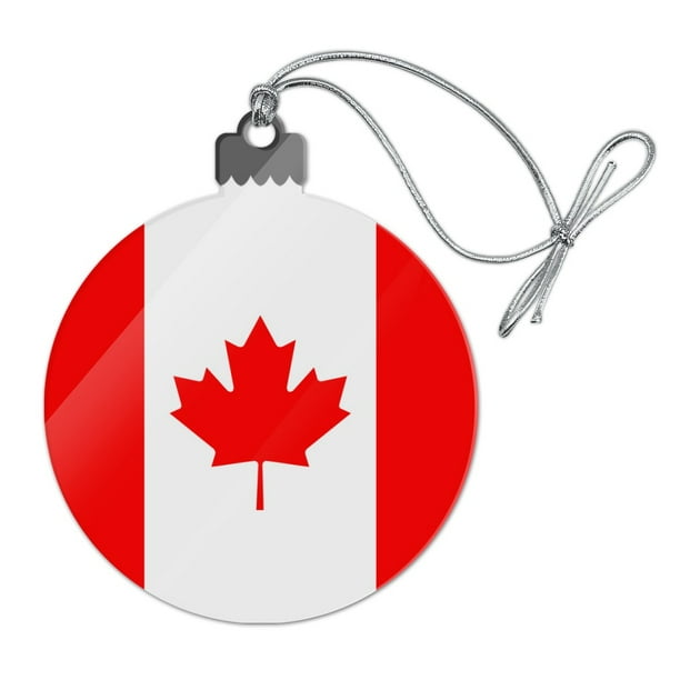 Canada Country Flag Acrylic Christmas Tree Holiday Ornament - Walmart ...
