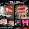 8 Pack Art Acoustic Panels Sound Absorbing Red White Checkered Gingham ...