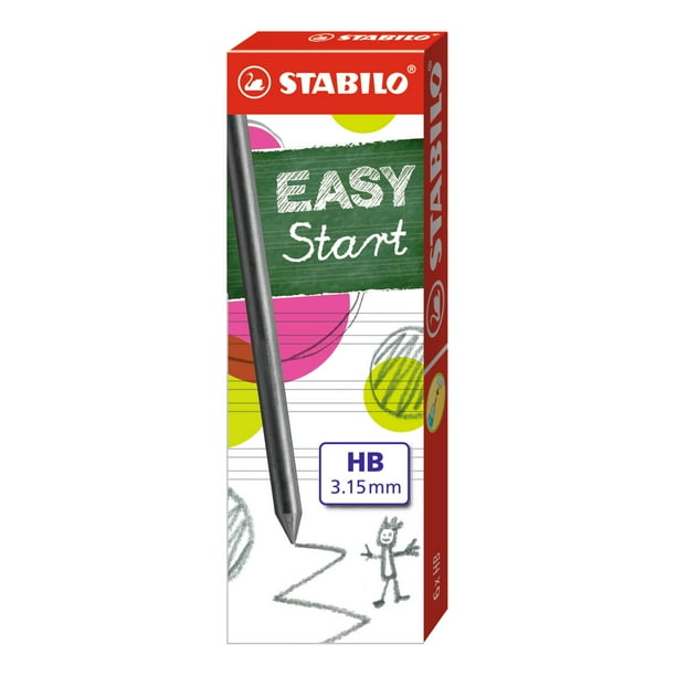 STABILO EASYergo Mechanical Pencil Lead Refills, 6/Pkg. - Walmart.com