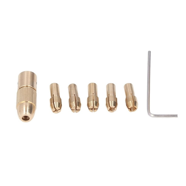 Brass Drill Chuck, Electric Drill Bit Collet Replacement 0.5-3.0mm For ...