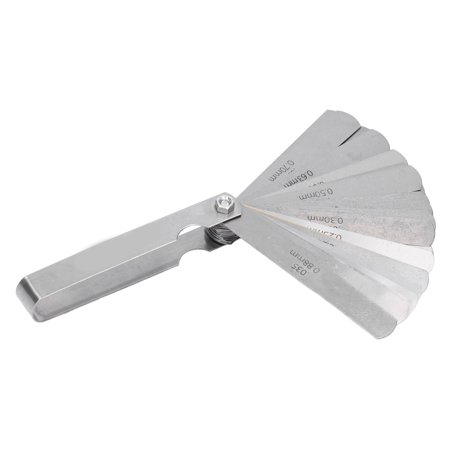 Ccdes Feeler Gauge 0.04‑0.88mm 32 Blades Stainless Steel Metric Imperial Dual Marked Measuring ...