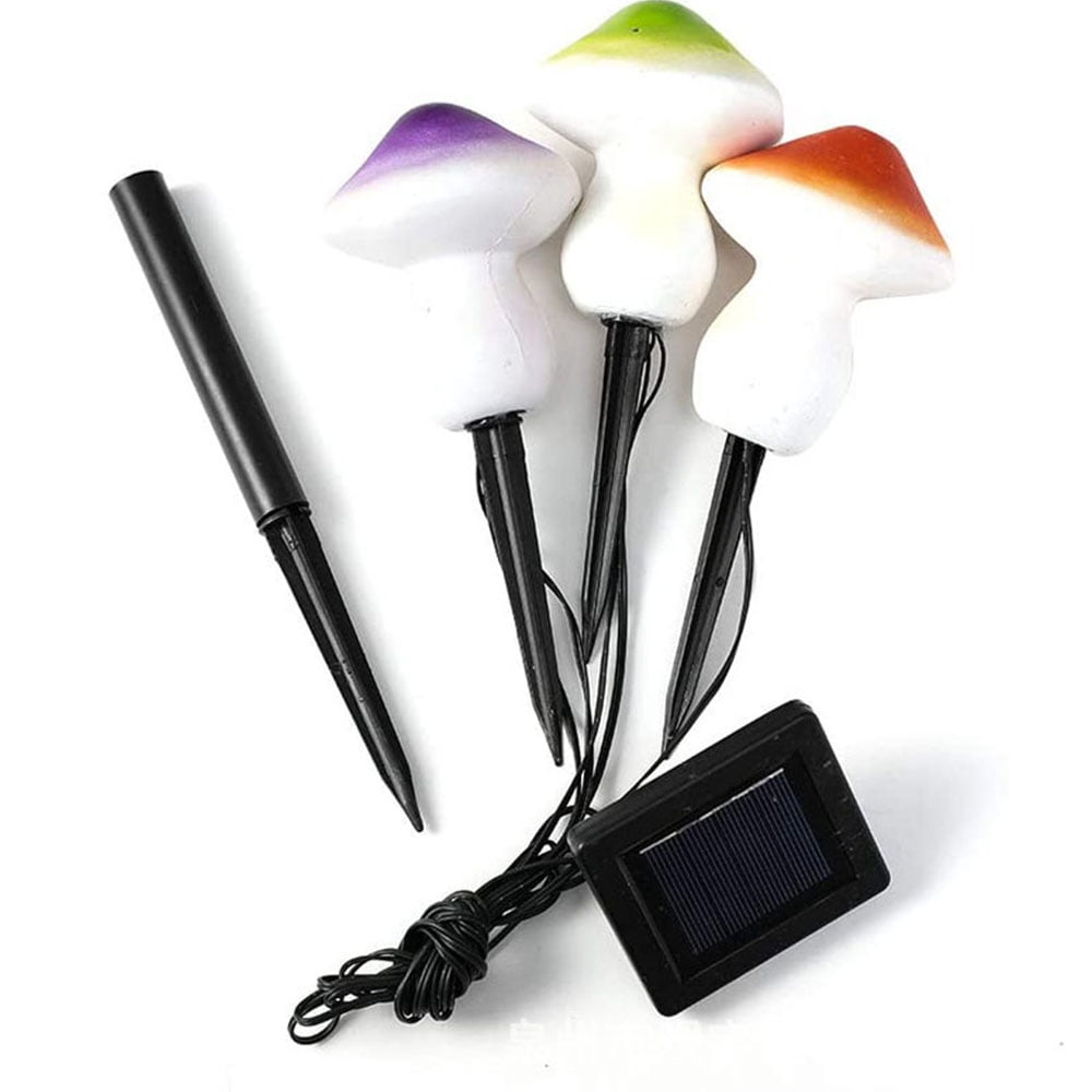 1 Uds. Luz solar de hongo-(modelo de vinilo) luces de hongo de tres ...
