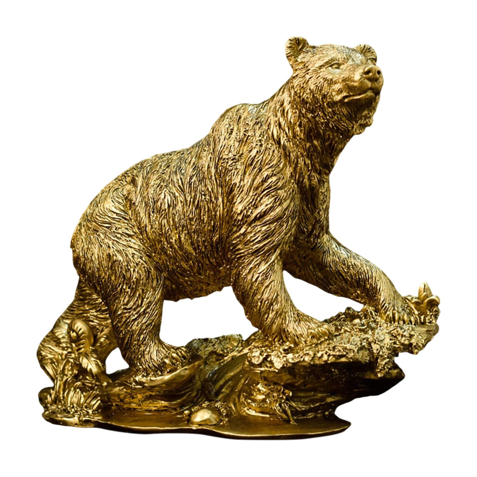 Modern Bear Figurine Collection Resin Artwork Decoration Animal Statue ...