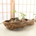 WQNZMADO Pastoral Retro Landscape Flower Pot Resin Tree Stump Planter ...