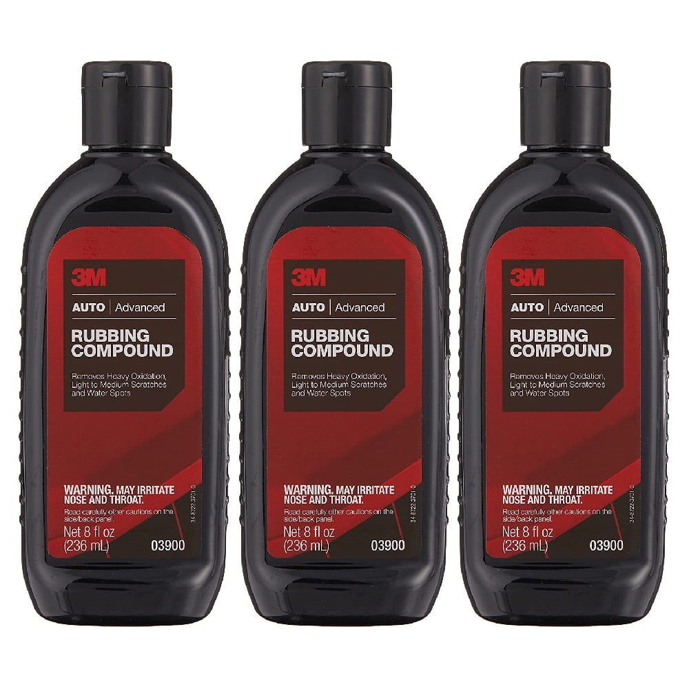 3M Auto Care Rubbing Compound 8 Ounce, 3 Pack - Walmart.com