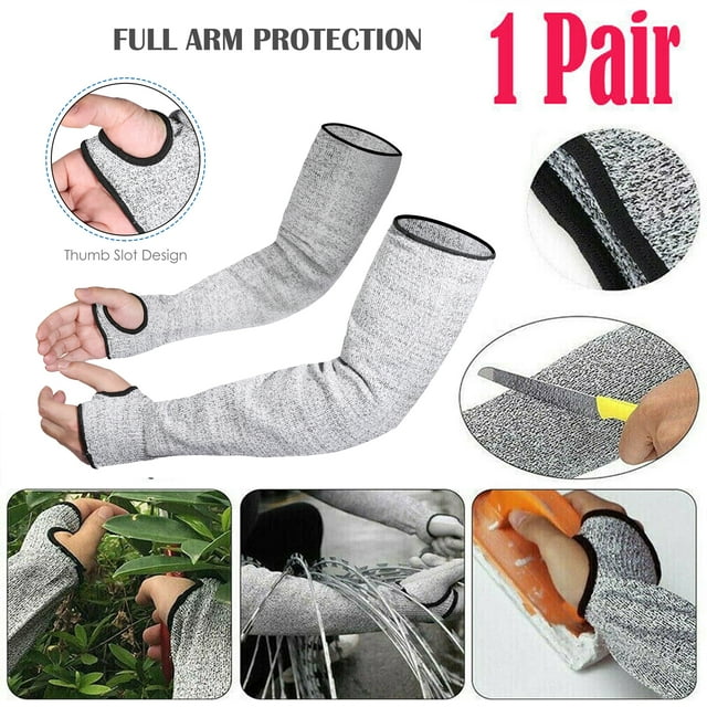 KKSQ Cut Resistant Sleeves for Arm Work Protection Sleeves Safety ...