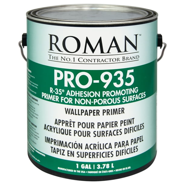 ROMAN PRO-935 R-35 Adhesion Promoting Wallpaper Primer, Clear, 1-Gallon ...