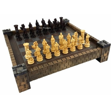 Medieval Times Crusades Arabian Vs Christian Chess Set W14" Mosaic ...