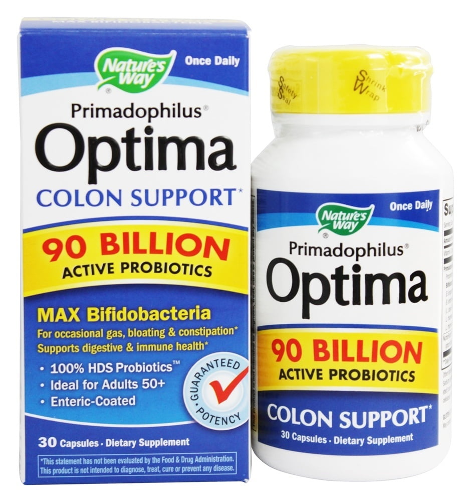 Nature's Way - Primadophilus Optima Max Bifido Active Probiotics 90 ...