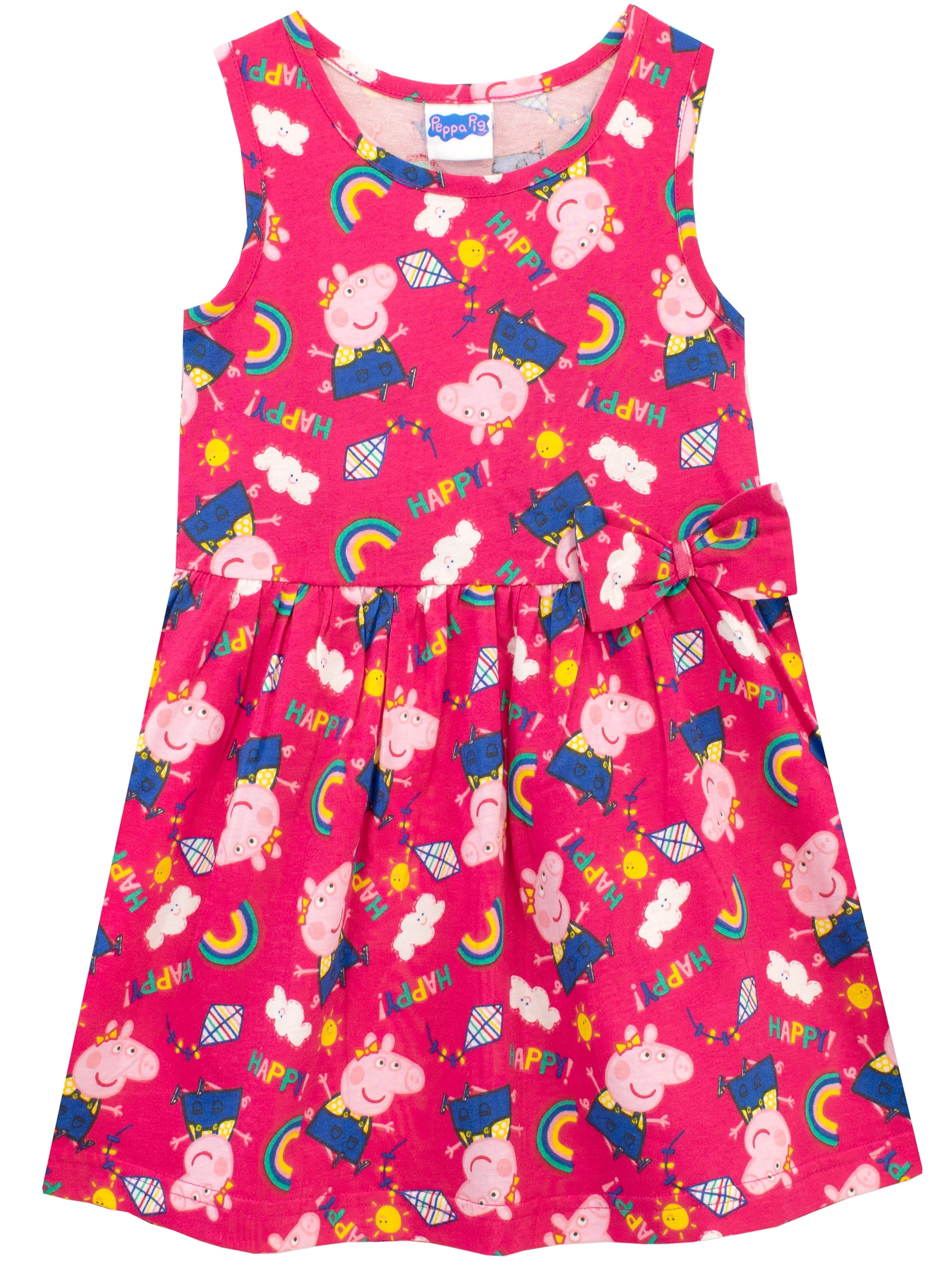 Peppa Pig Girls Short Sleeve Dress Sizes 2T-8 - Walmart.com