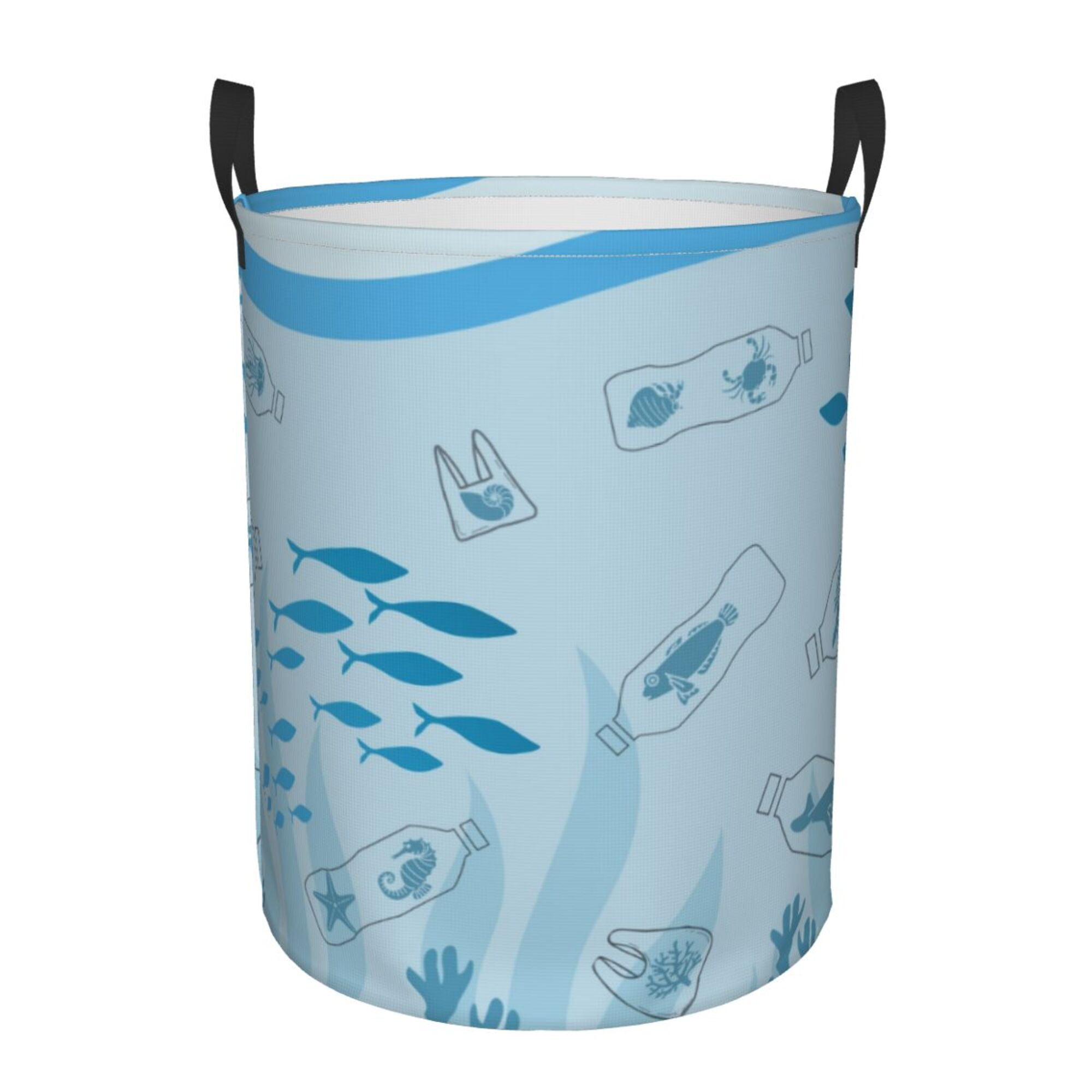 DouZhe Waterproof Collapsible Large Laundry Baskets, Ocean Environment ...