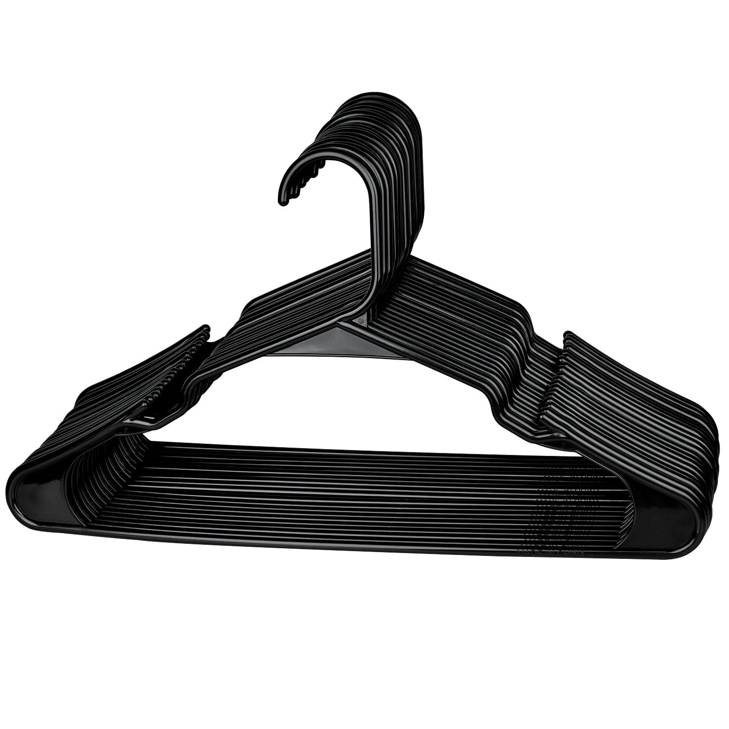 Coolmade Plastic Clothing Notched Hangers Ideal for Everyday Standard ...