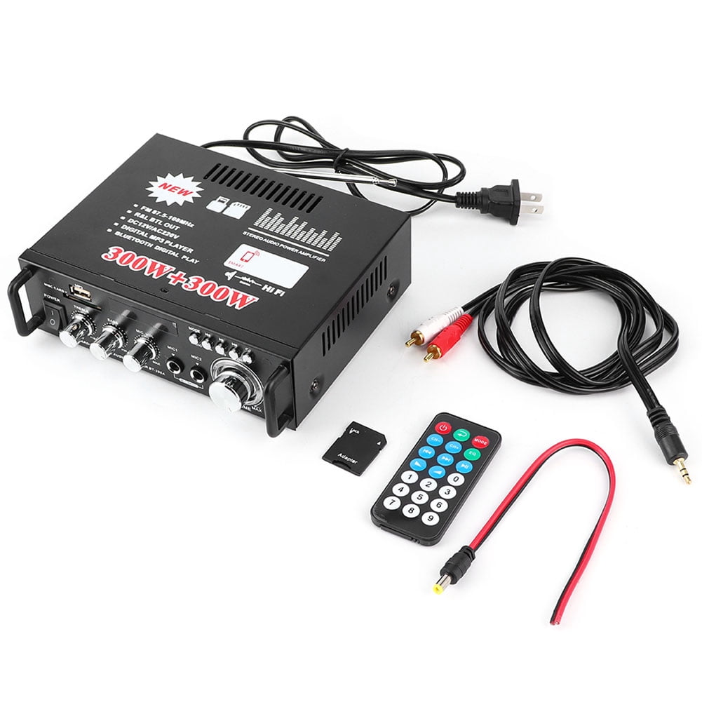 Amplificador de potencia estéreo HiFi Bluetooth AMP de Audio con ...