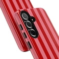 Red and Pink Stripe Tough Phone Case Compatible with Galaxy S21, S22 ...