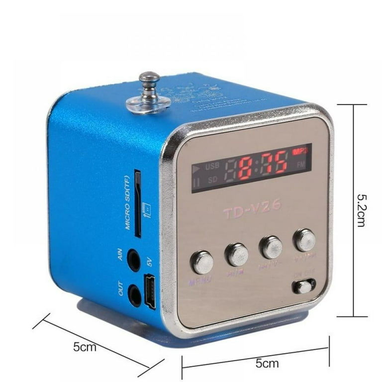 Bluetooth MicroSD USB MP3 Players Portable Mini Bluetooth Speaker With ...
