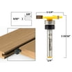 Yonico T-Slot & T-Track Slotting Router Bit - 1/2" Shank - 14189 ...