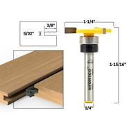 Yonico T-Slot & T-Track Slotting Router Bit - 1/2" Shank - 14189 ...