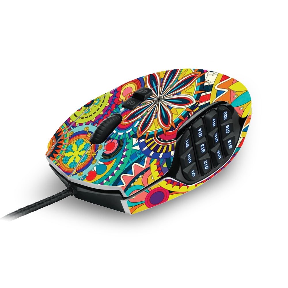 Skin Decal Wrap for Logitech G600 MMO Gaming Mouse sticker Flower ...