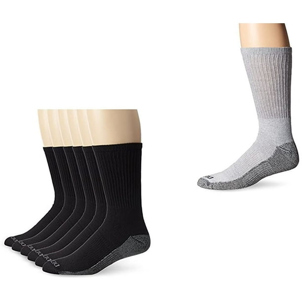 Dickies Men's Dri-tech Moisture Control Crew Socks Multipack Shoe Size ...