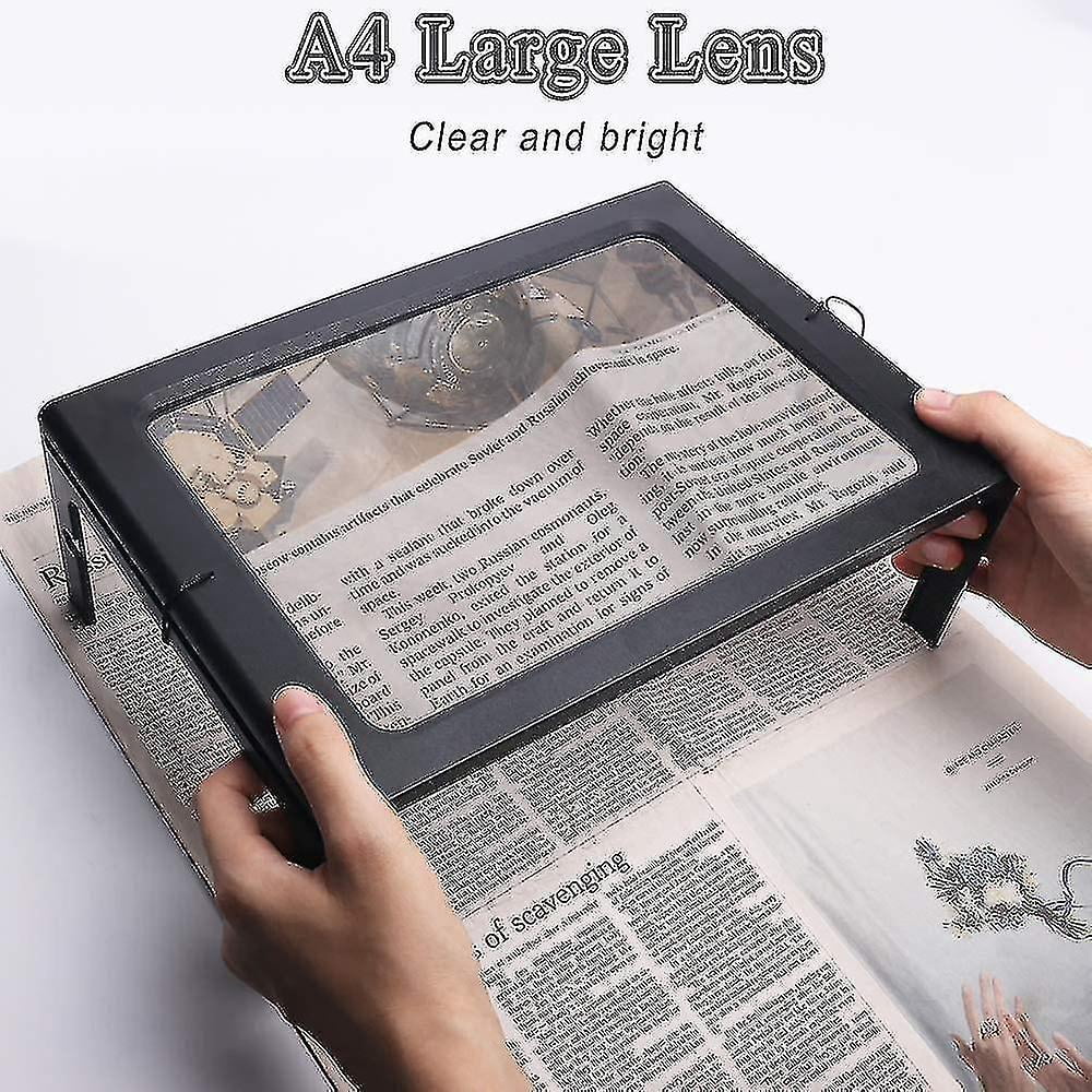 Reading Magnifier, Magnifying Glass With Light 3x Magnification Reading ...